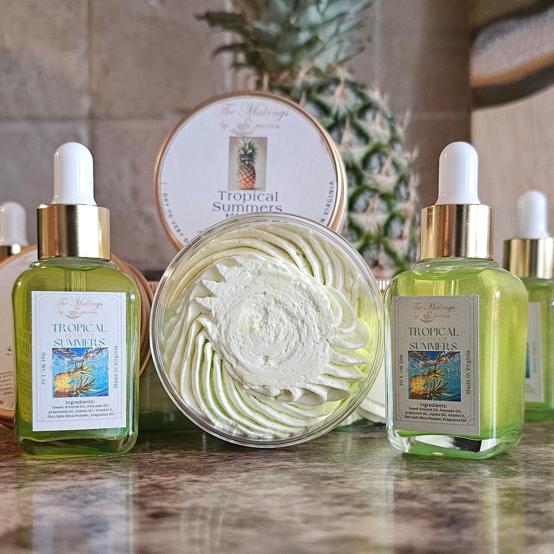 1 oz Tropical Summers Body Butter (Pocket Size) – The Makings by Swann