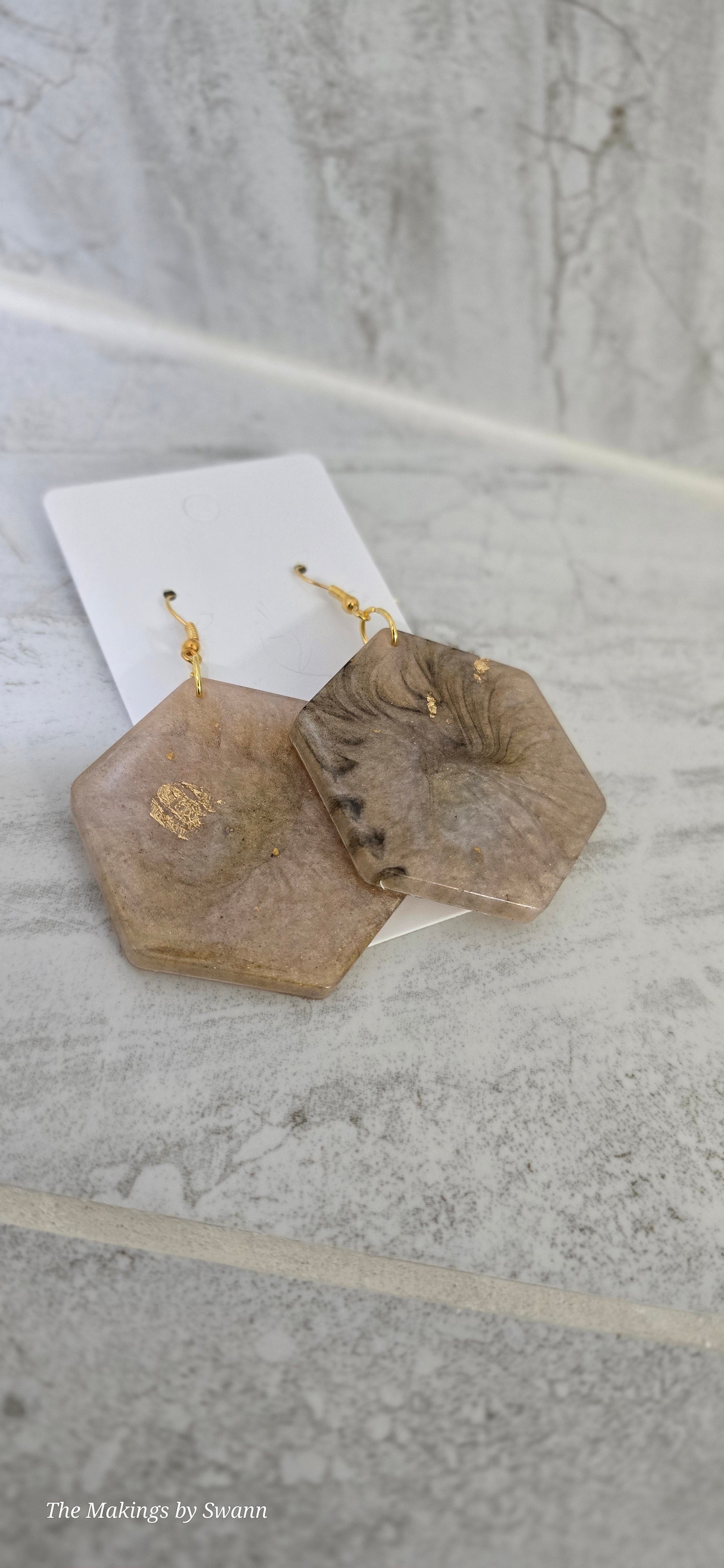 Hexagon shaped Earring – The Makings by Swann