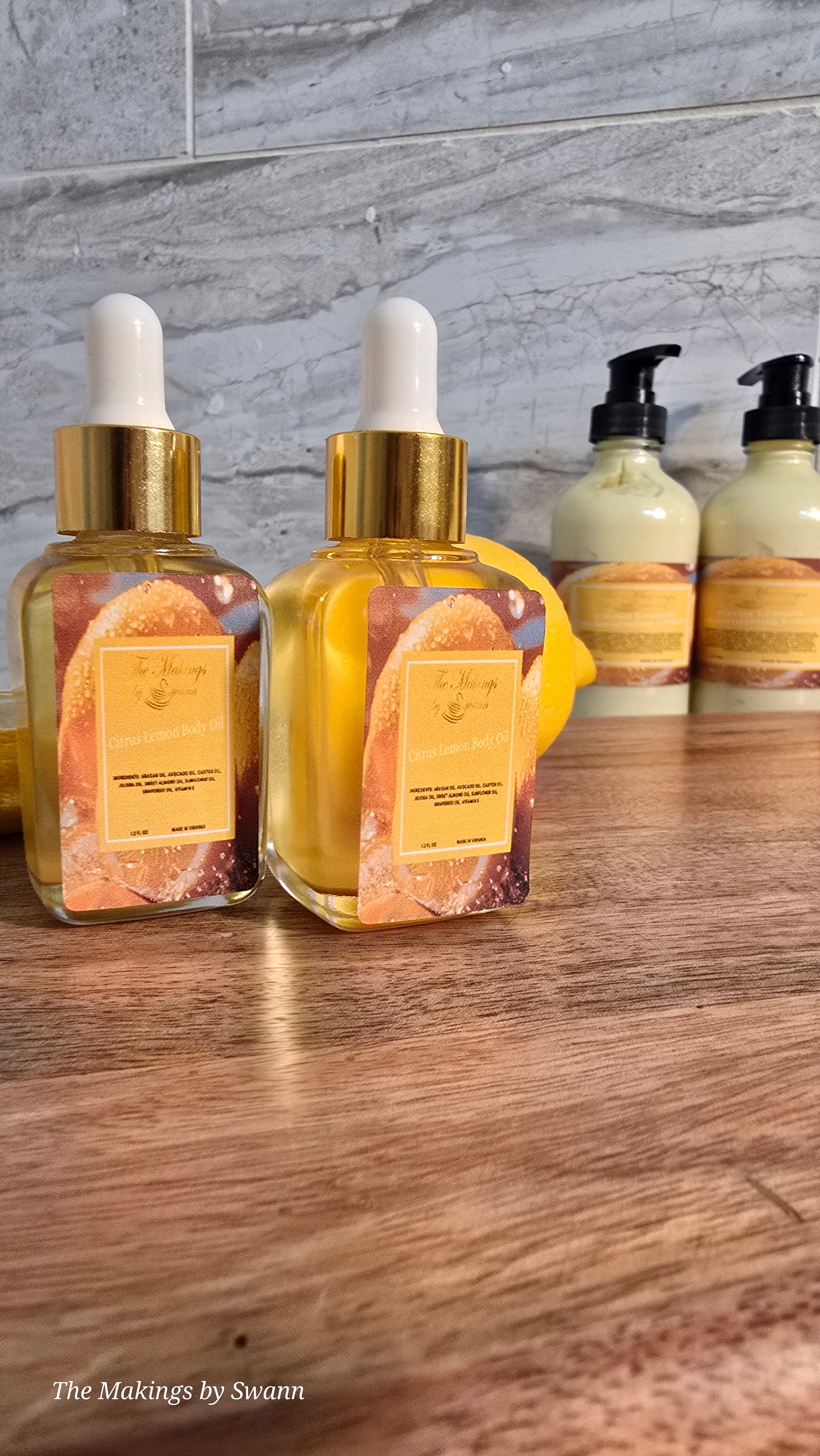 Citrus Lemon Body Oil 1 fl oz – The Makings by Swann